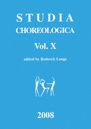 Studia Choreologica Vol. X - Stavroula Pipyrou, Aristidis Prantsidis ...